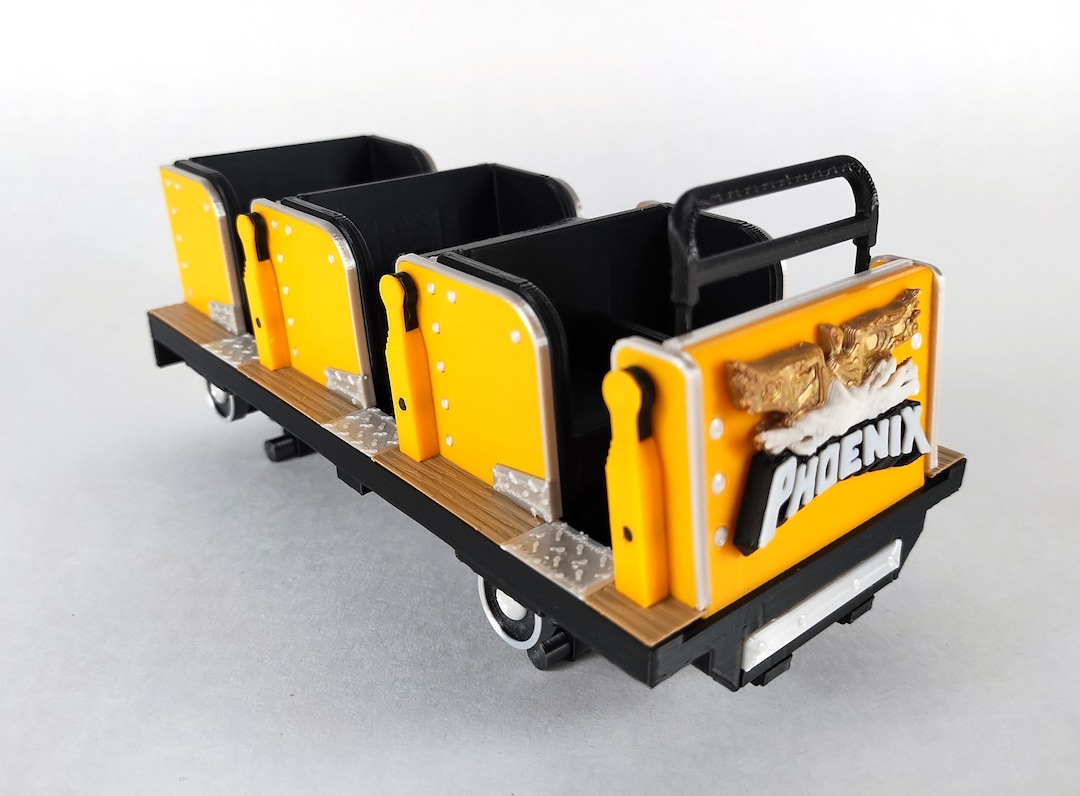 Knoebels Phoenix Yellow Roller Coaster Car 3D Printed - Etsy