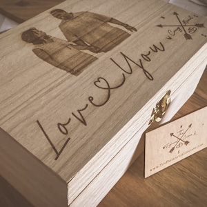 Custom Wooden Couples Memory Box | Gift for Couple | Bridal Shower ...