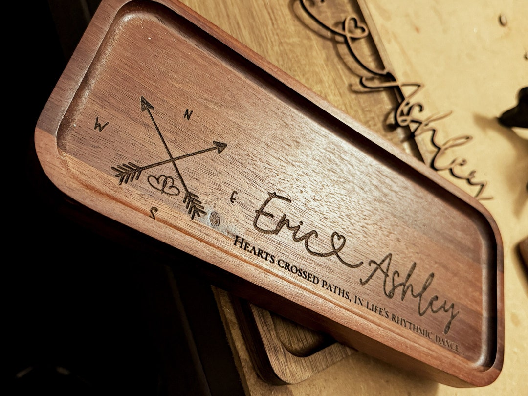 Custom Wood Tray | Personalized Tray | Gift for Couple | Bridal Shower ...