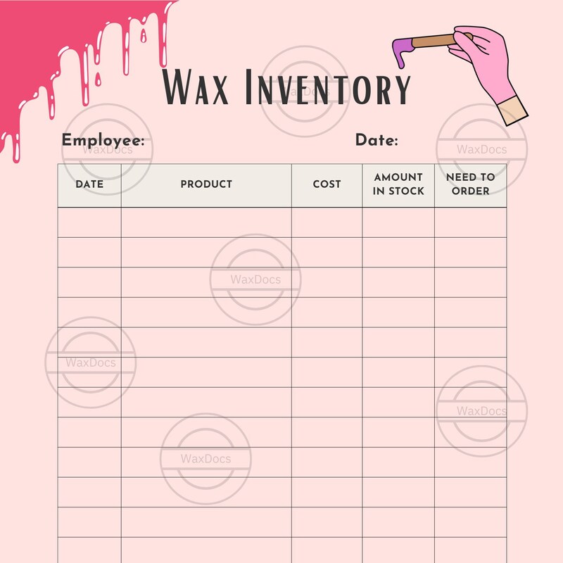 Salon Inventory Spreadsheet - Etsy