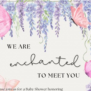 Enchanted to Meet You Baby Shower Invitation - Etsy