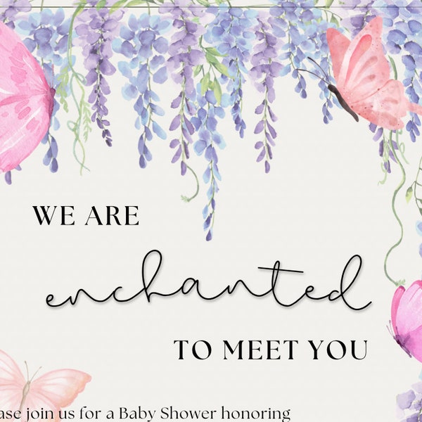 Enchanted to Meet You Baby Shower - Etsy