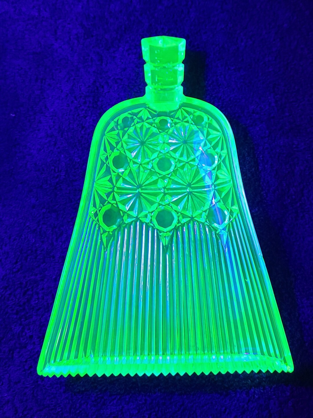 RARE Vintage Vaseline Glass Whisk Broom - Etsy