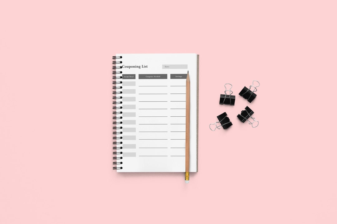 Weekly Couponing Checklist - Etsy