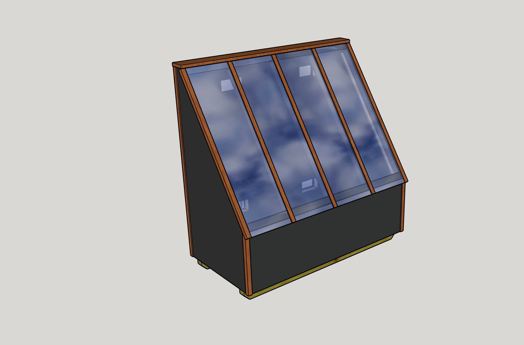 Solar Wood Kiln Plans for 300-400 Board Feet of Lumber 45 or 55 Degree ...