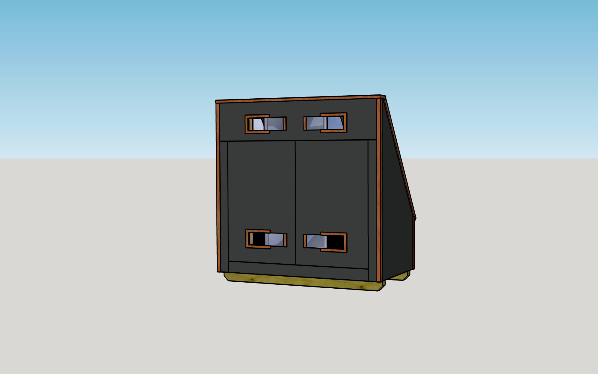 Solar Wood Kiln Plans for 300-400 Board Feet of Lumber 45 or 55 Degree ...