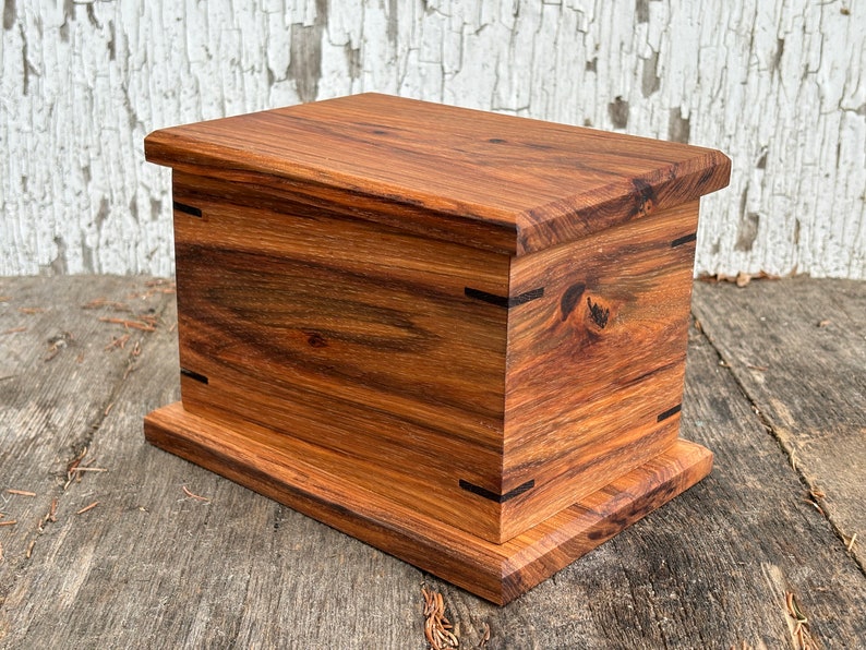 Solid Hickory Wood Pet Urn for Cremation - Etsy