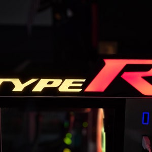 3D Printed Honda Civic Type R Dimmable Desk LED Light Box - Etsy