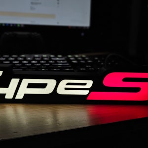 Dimmable 3D Printed Acura Type S Desk LED Light Box - Etsy