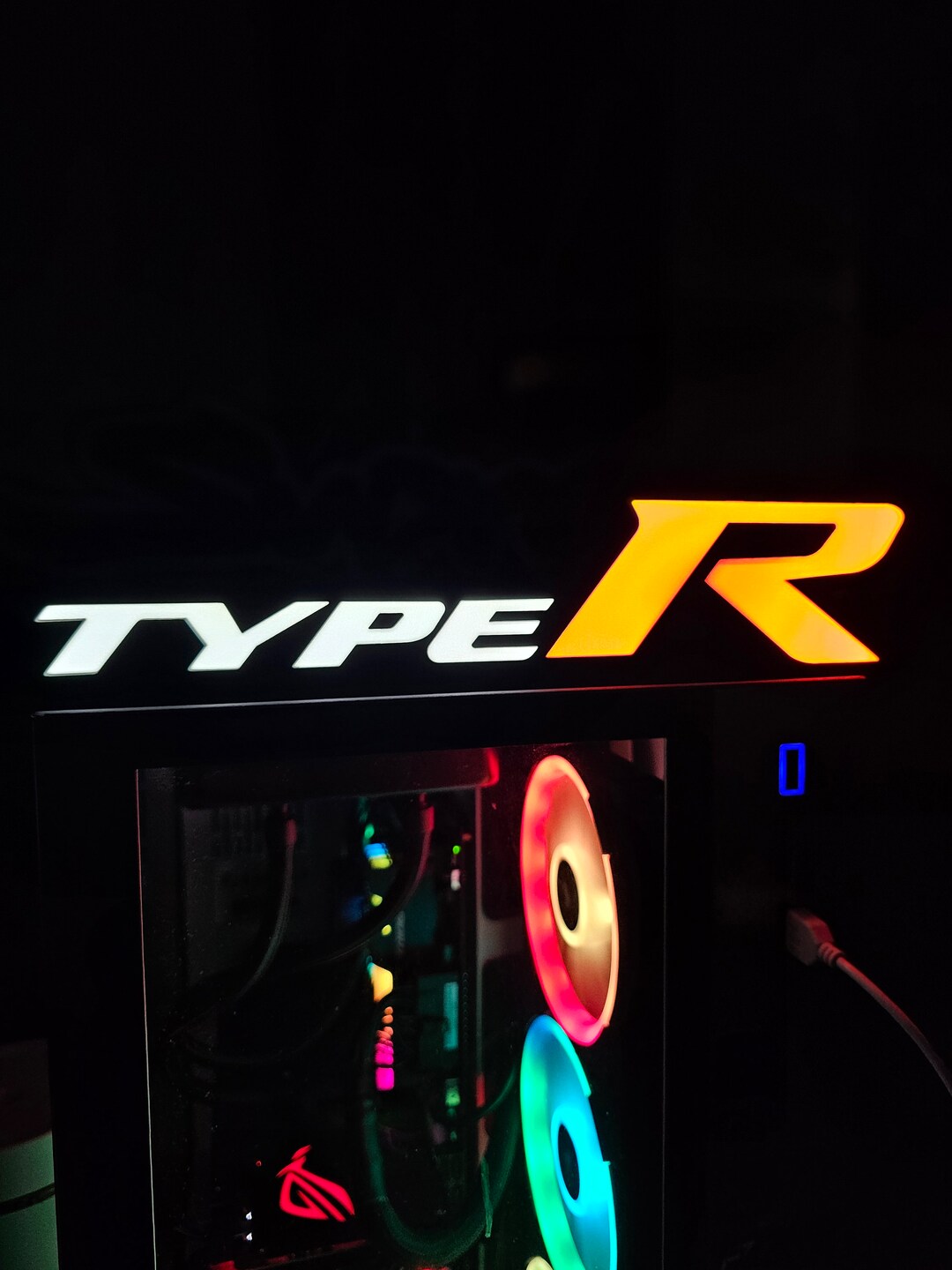 3D Printed Honda Civic Type R Dimmable LED Light Box - Etsy
