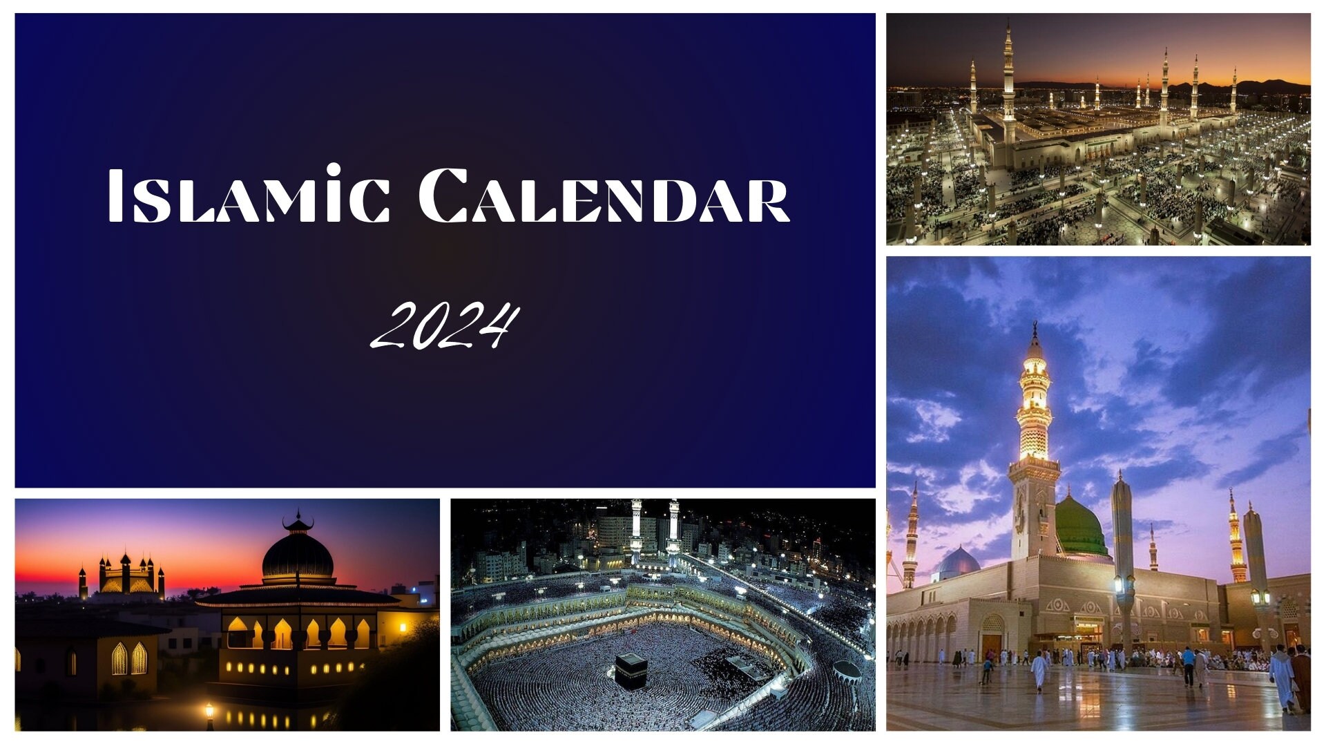 Islamic Calendar 2024 - Etsy