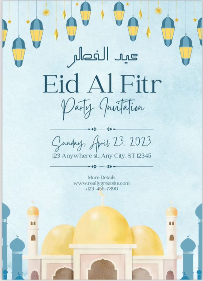 Eid Invitation - Etsy