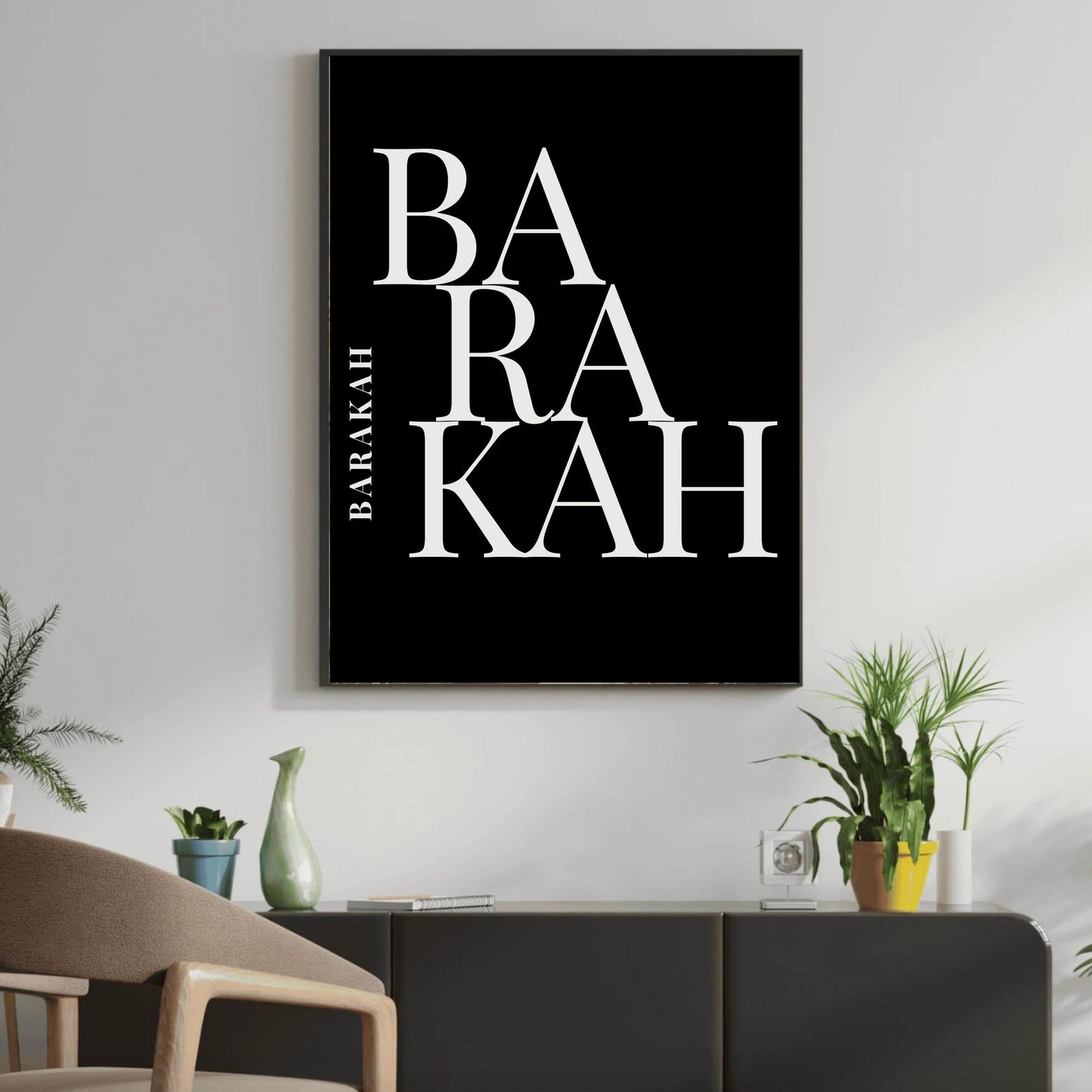 Barakah Islamic Wall Art: Modern Muslim Home Decor (digital Download ...