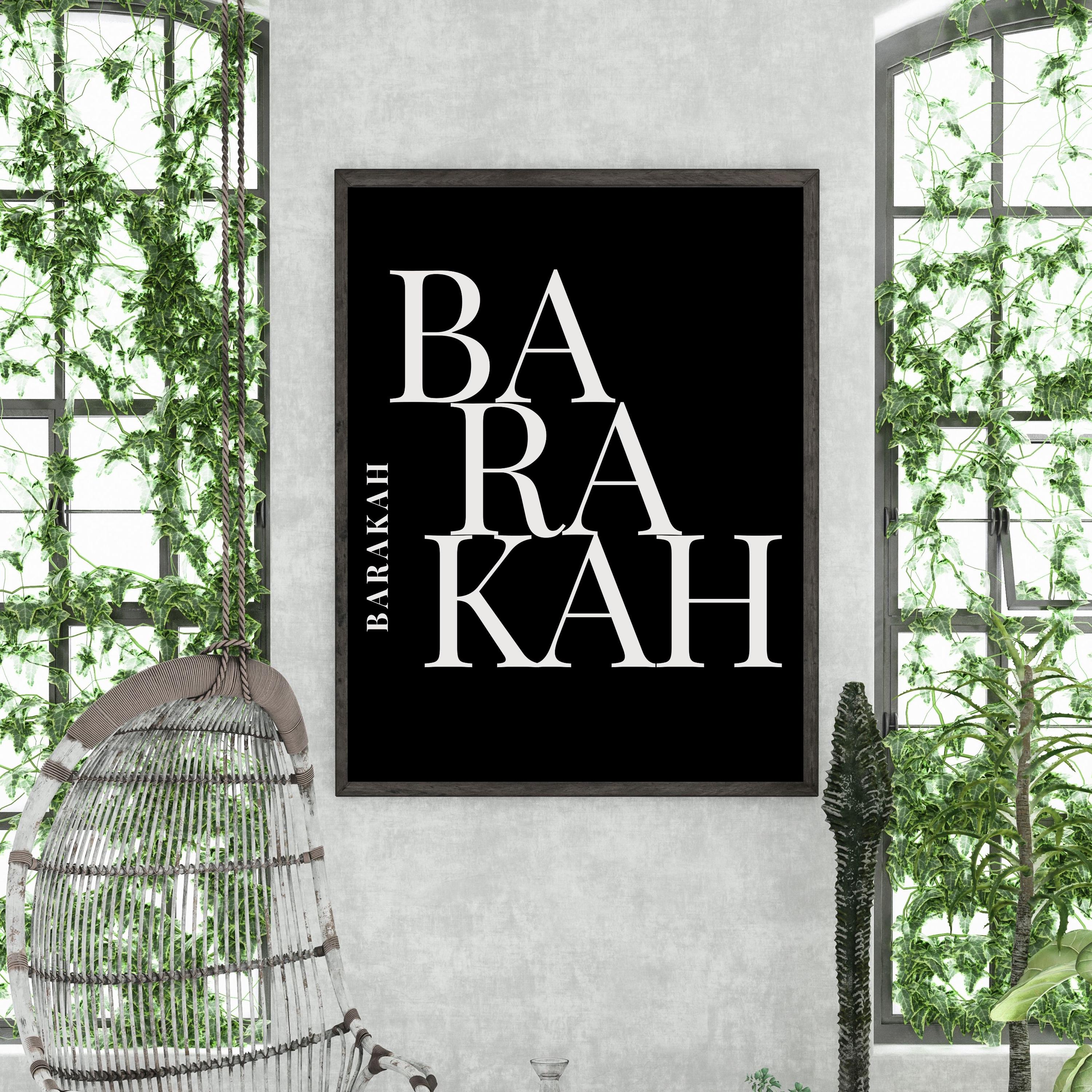 Barakah Islamic Wall Art: Modern Muslim Home Decor (digital Download ...