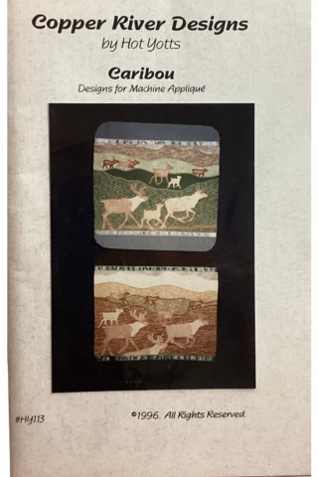 Caribou Pattern Copper River Designs HY113 by Hot Yotts Machine ...