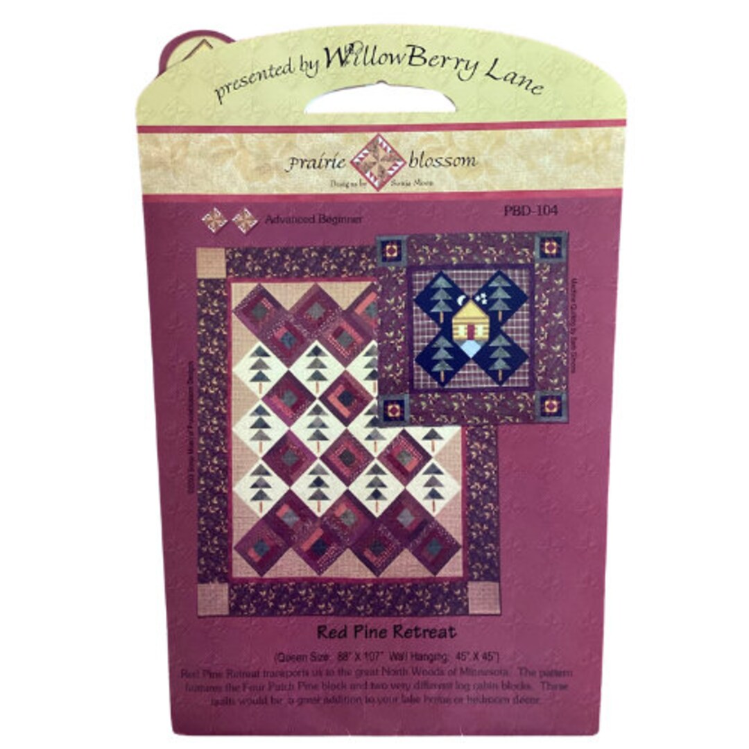 Red Pine Retreat Pattern Pairie Blossom Sonja Moen for Willow Berry ...