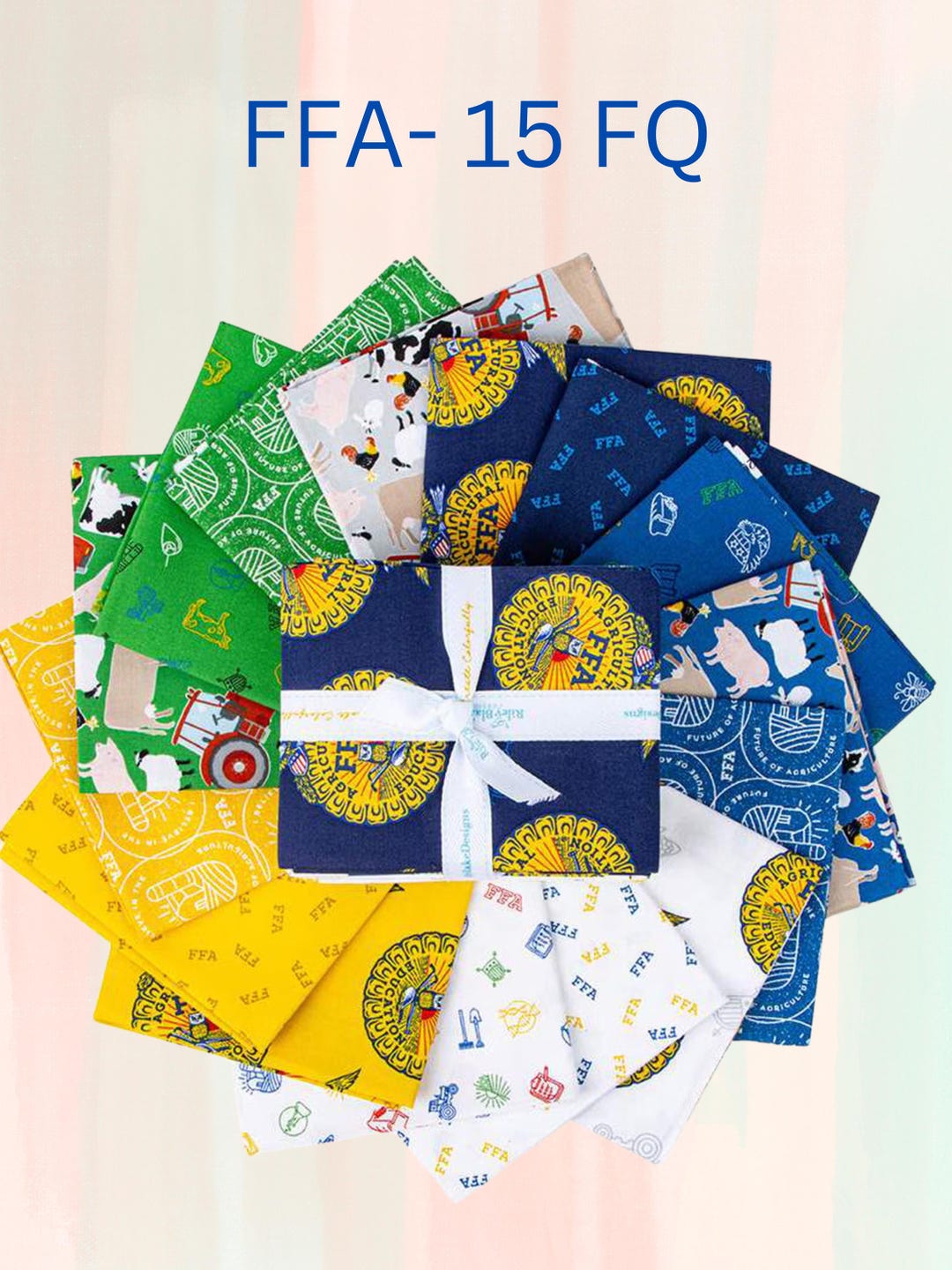 FFA Forever Blue 2 Fat Quarter Bundle-15pc -riley Blake Official ...