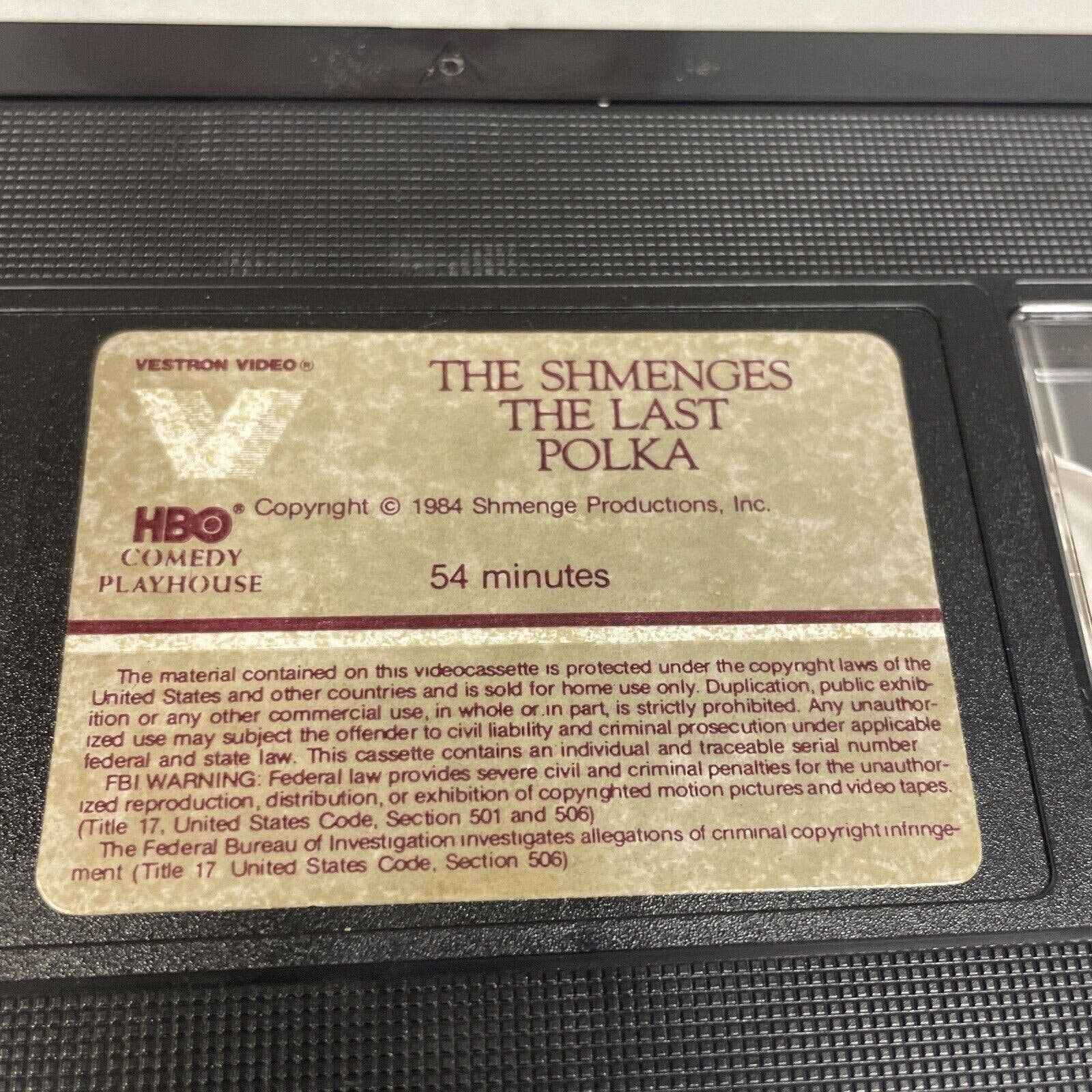 Shmenges the Last Polka 1984 Vintage VHS Extremely Rare - Etsy