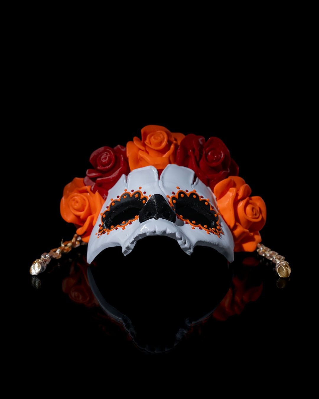 Day of the Dead Mask Halloween Masks Costume Skull Dia De Los Metros ...