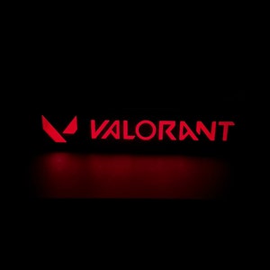 RGB LED Desk Name Plate Valorant Theme Personalized Sign - Etsy