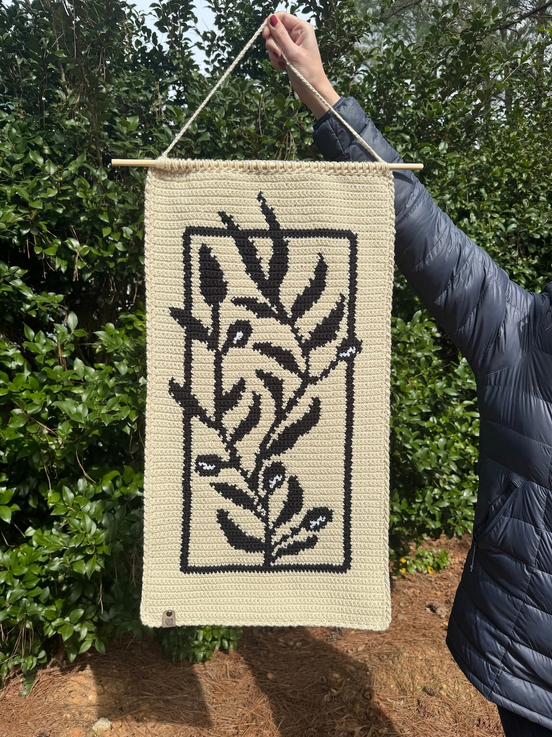 Olive Branch Crochet Tapestry Pattern: Wall Hanging (PDF Pattern) - Etsy