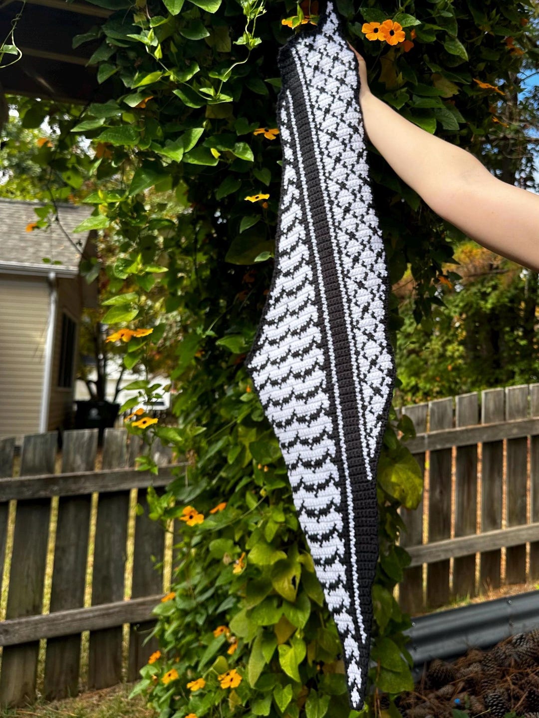 Keffiyeh Crochet Tapestry Pattern: Palestine Wall Hanging (PDF Download ...
