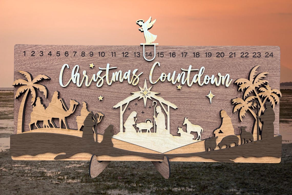 Nativity Christmas Countdown - Etsy