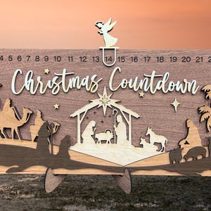 Nativity Christmas Countdown - Etsy