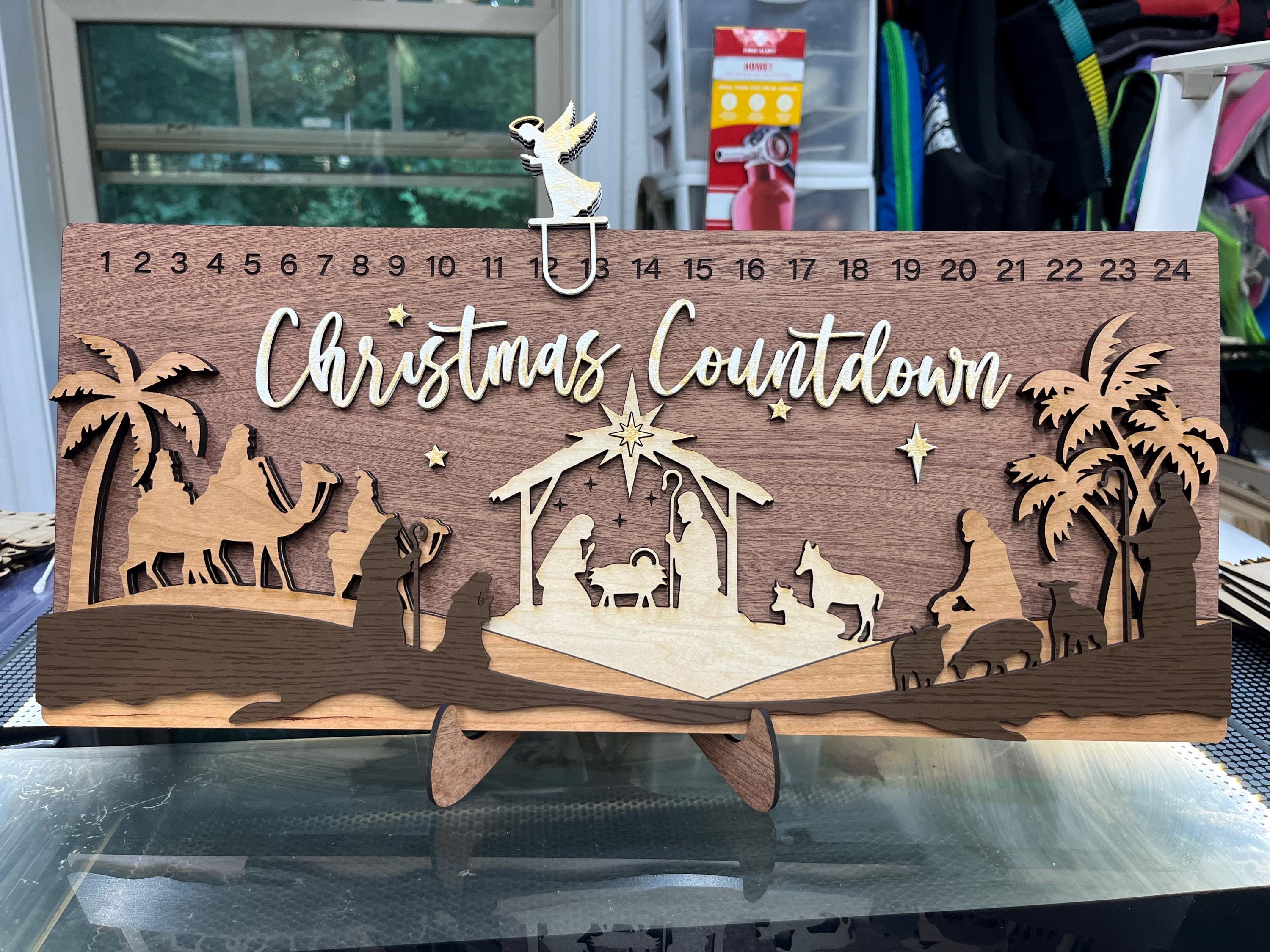 Nativity Christmas Countdown - Etsy