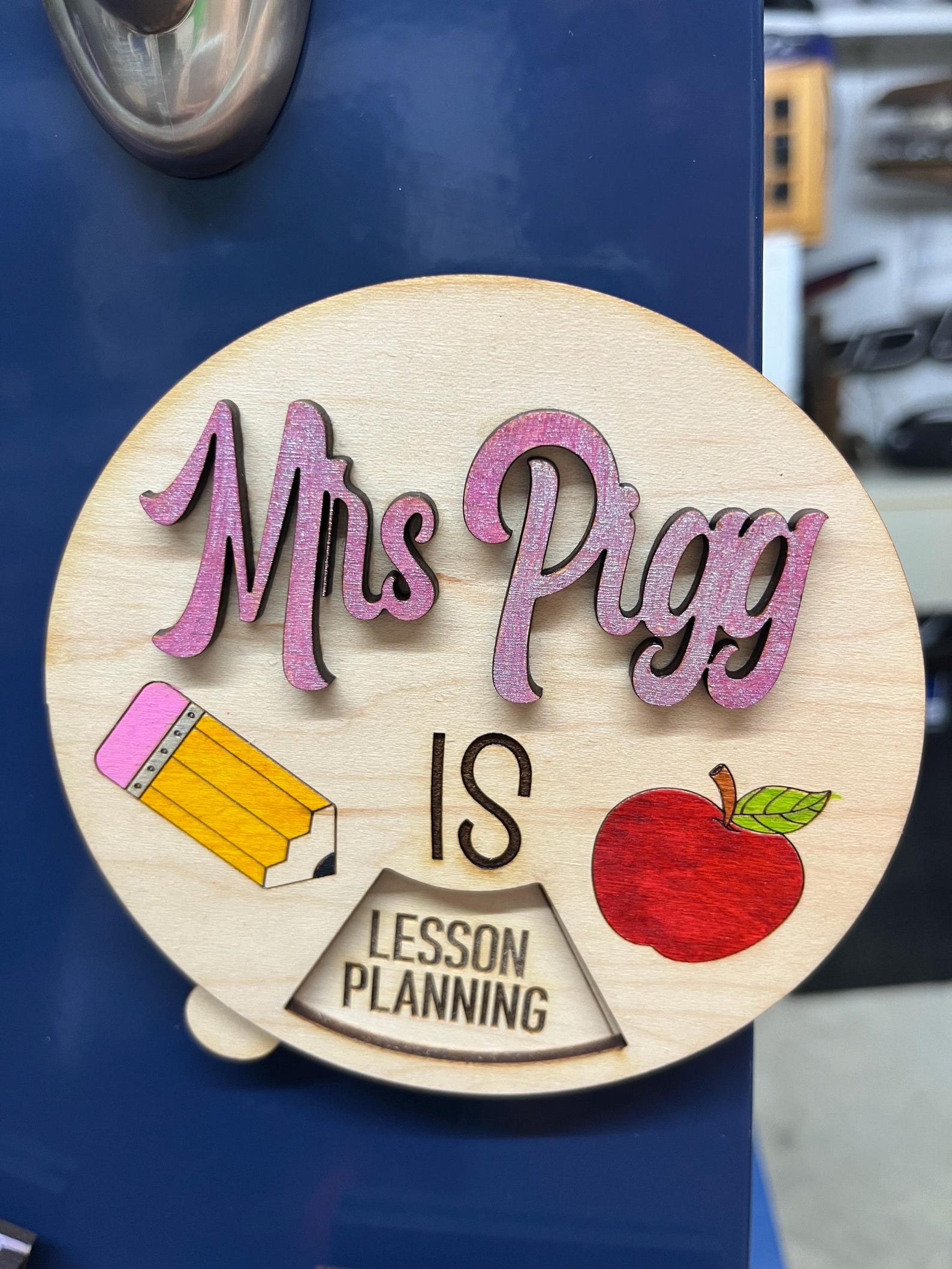 Teacher Sign With Rotating Status - Etsy