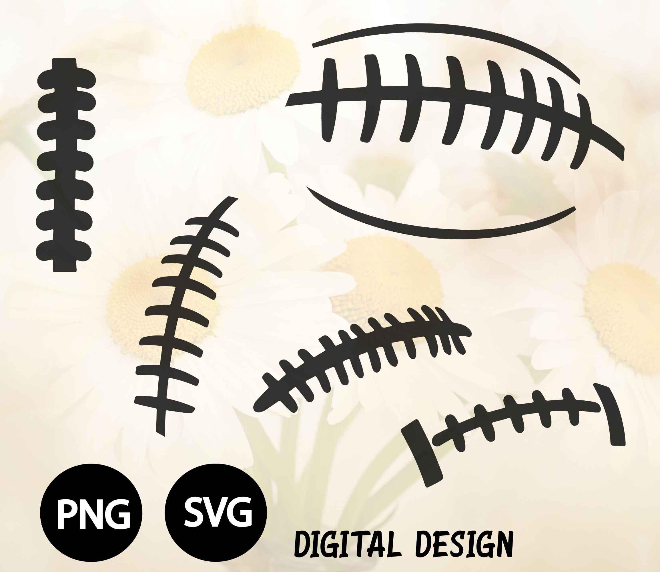 Football Laces Bundle Svg, Football Clipart, Football Svg Files ...