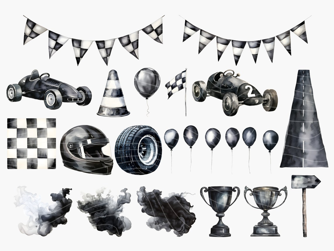 Race Car PNG, Racecar Birthday PNG, Race Car Clipart, Instant Download ...