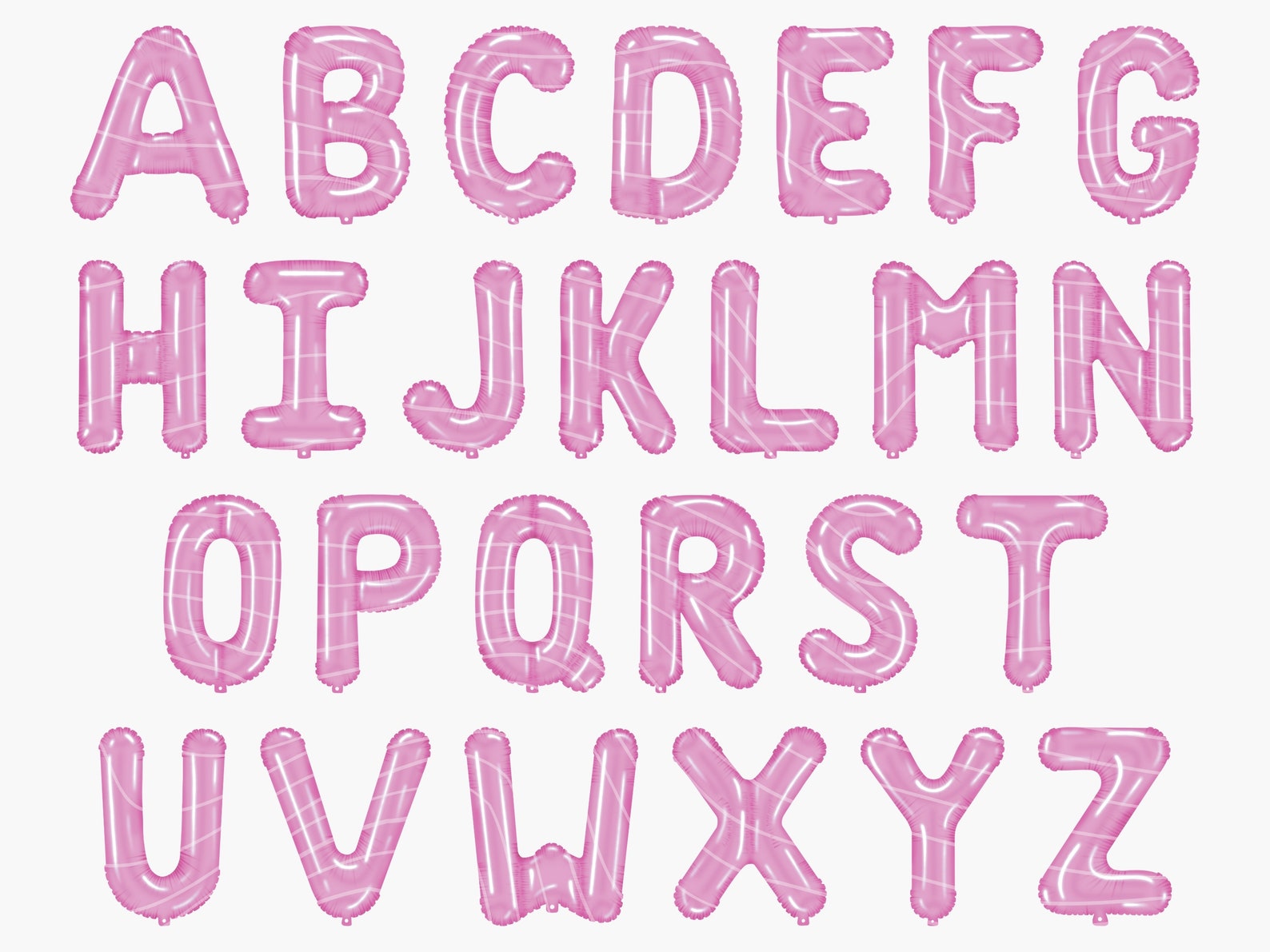 Pink Foil Balloons Clipart, Pink Foil Balloon Png, Pink Foil Alphabet ...
