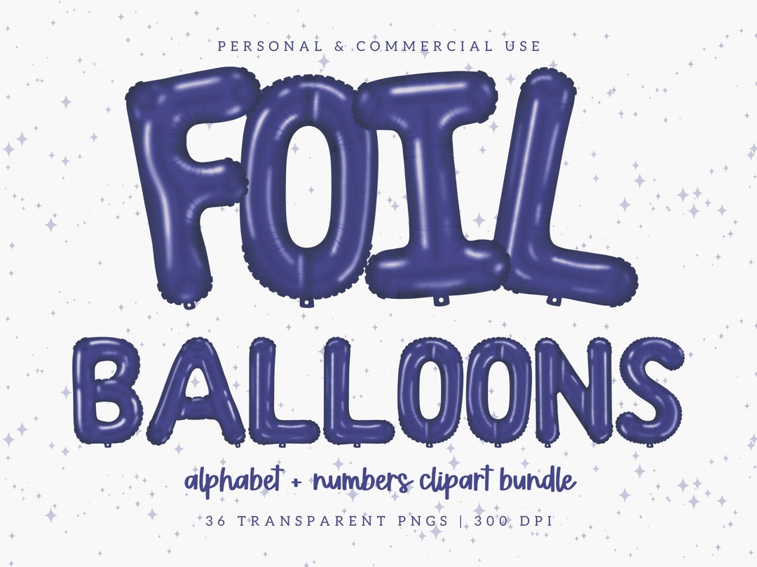 Navy Blue Foil Balloons Clipart, Navy Blue Foil Balloon Png, Navy Foil ...