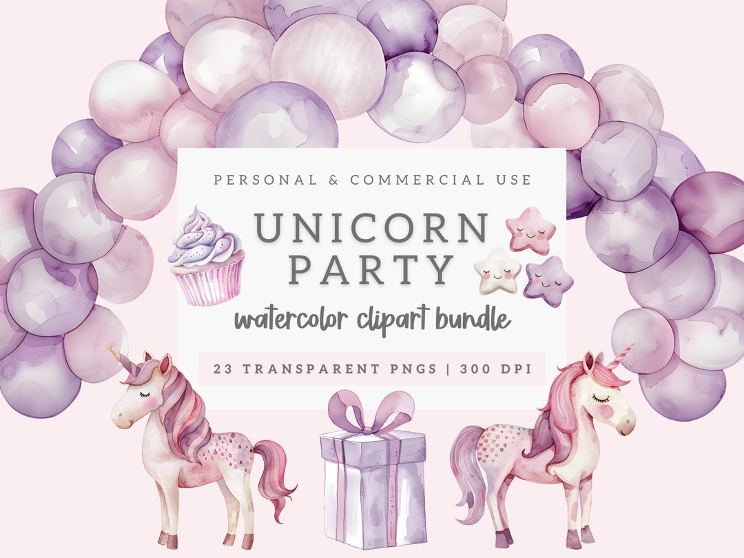 Unicorn Png, Unicorn Сlipart, Digital Download, Rainbow Clipart, Baby ...