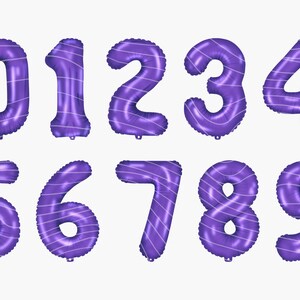 Purple Foil Balloons Clipart, Purple Foil Balloon Png, Purple Foil ...