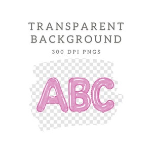 Pink Foil Balloons Clipart, Pink Foil Balloon Png, Pink Foil Alphabet ...