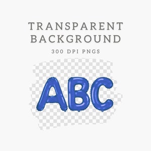 Blue Foil Balloons Clipart, Blue Foil Balloon Png, Blue Foil Alphabet ...