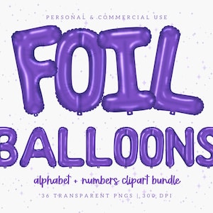 Purple Foil Balloons Clipart, Purple Foil Balloon Png, Purple Foil ...