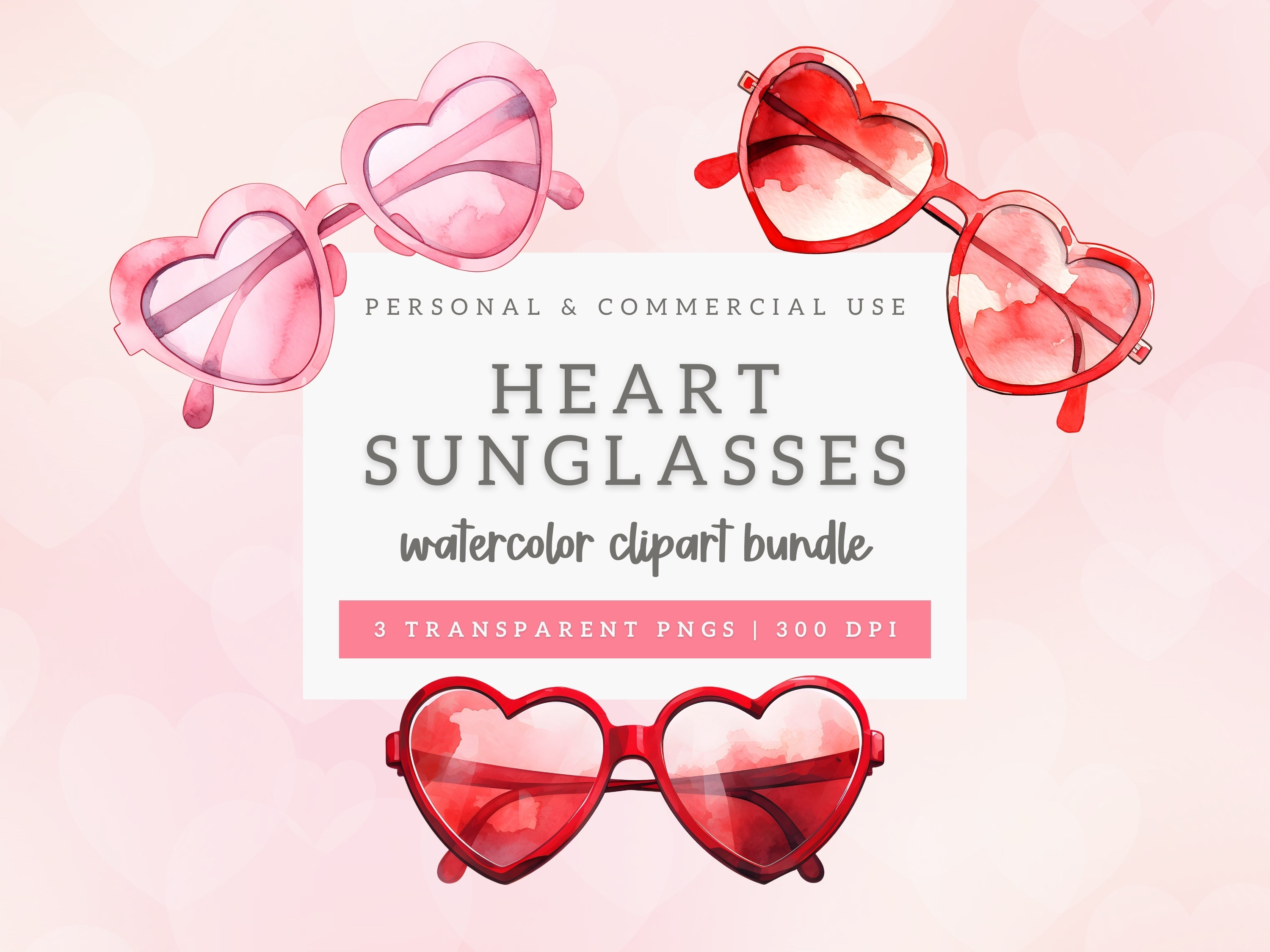 Heart Clipart, Free Commercial Use, Heart Sunglasses, Heart Clip Art ...