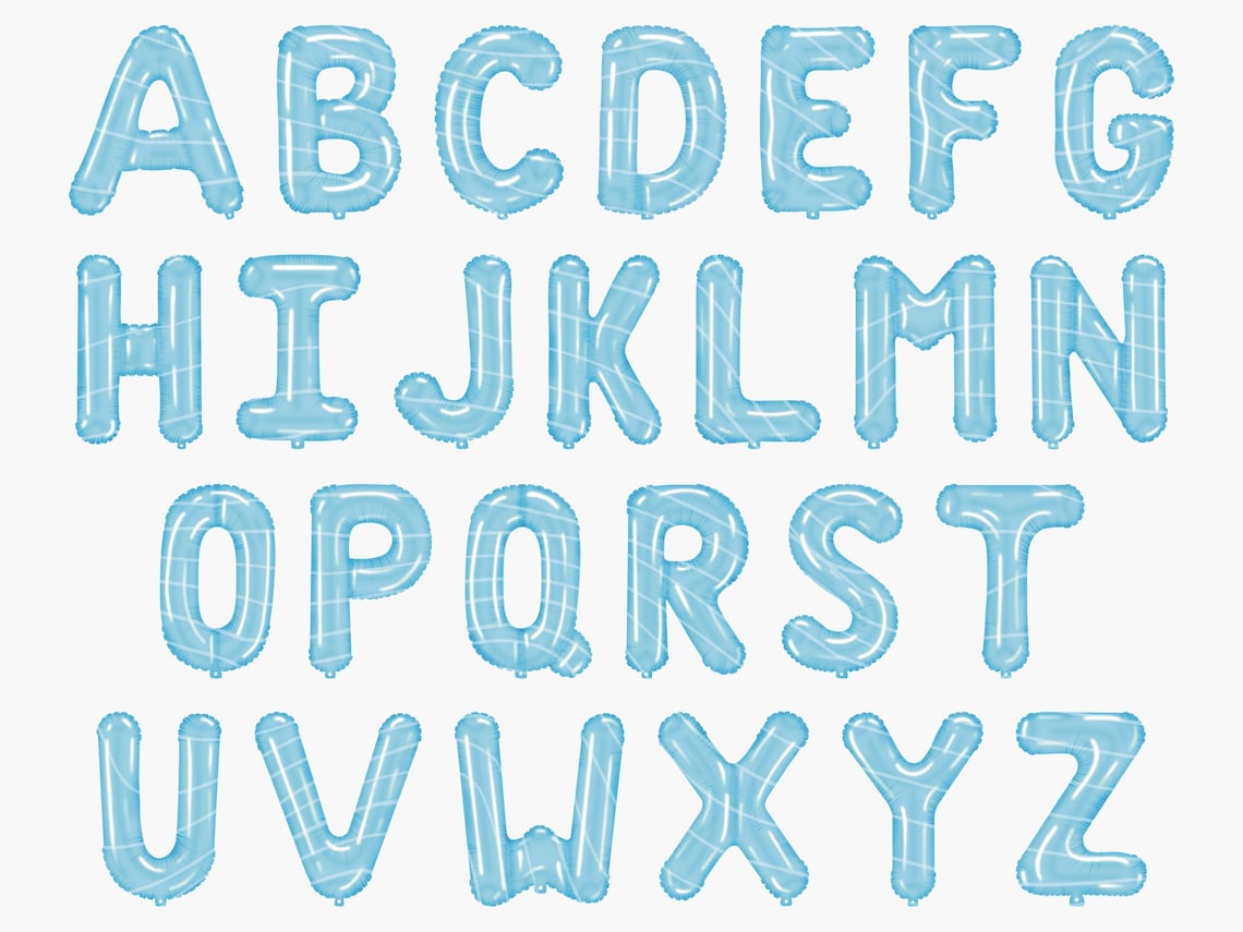 Light Blue Foil Balloons Clipart, Blue Foil Balloon Png, Blue Foil ...