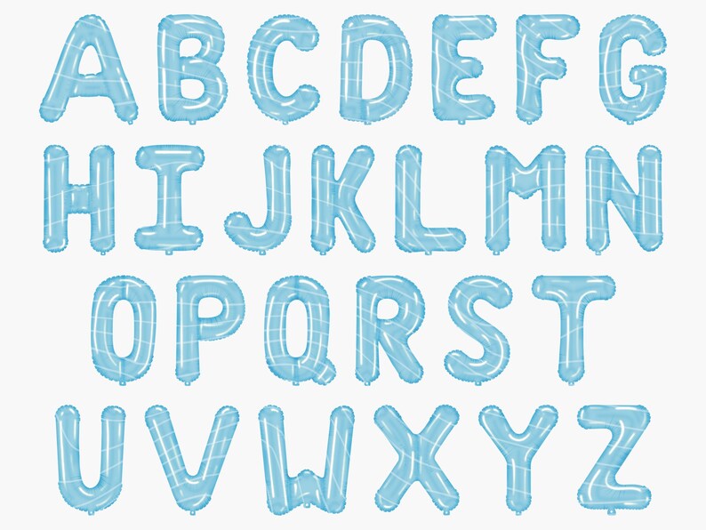 Light Blue Foil Balloons Clipart, Blue Foil Balloon Png, Blue Foil ...