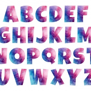 Spring Letters Numbers, Instant Download, Spring Pastel Alphabet Png ...