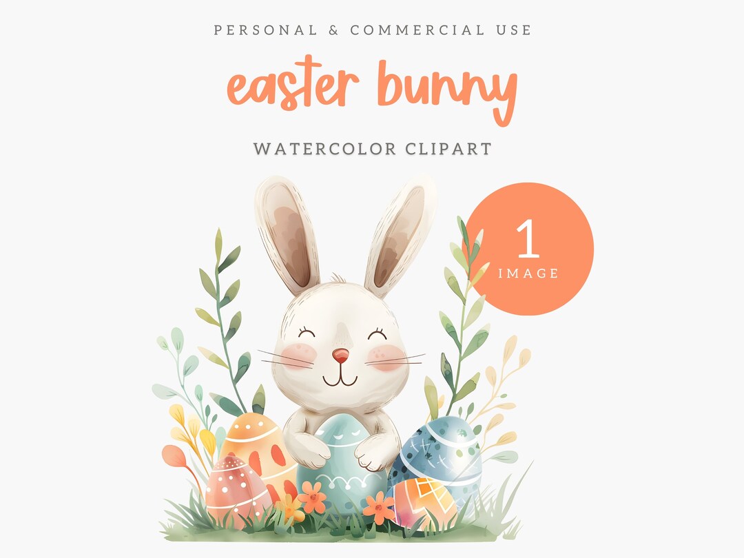 Easter Eggs, Watercolor Easter Clip Art, Spring Png Clipart, Floral ...