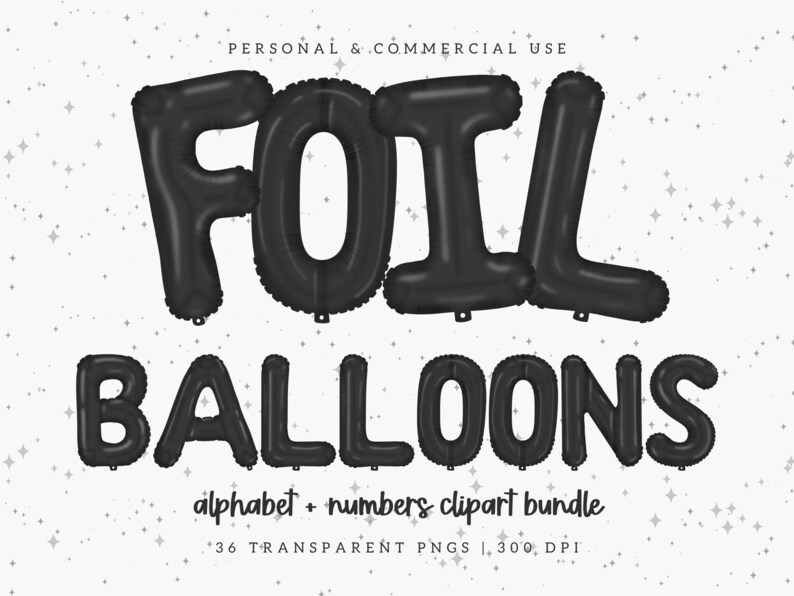 Black Foil Balloons Clipart, Black Foil Balloon Png, Black Foil ...