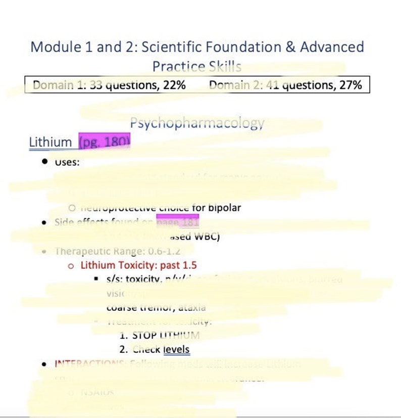 Module 1 and Module 2 ANCC PMHNP Boards for Psychiatric Nurse ...