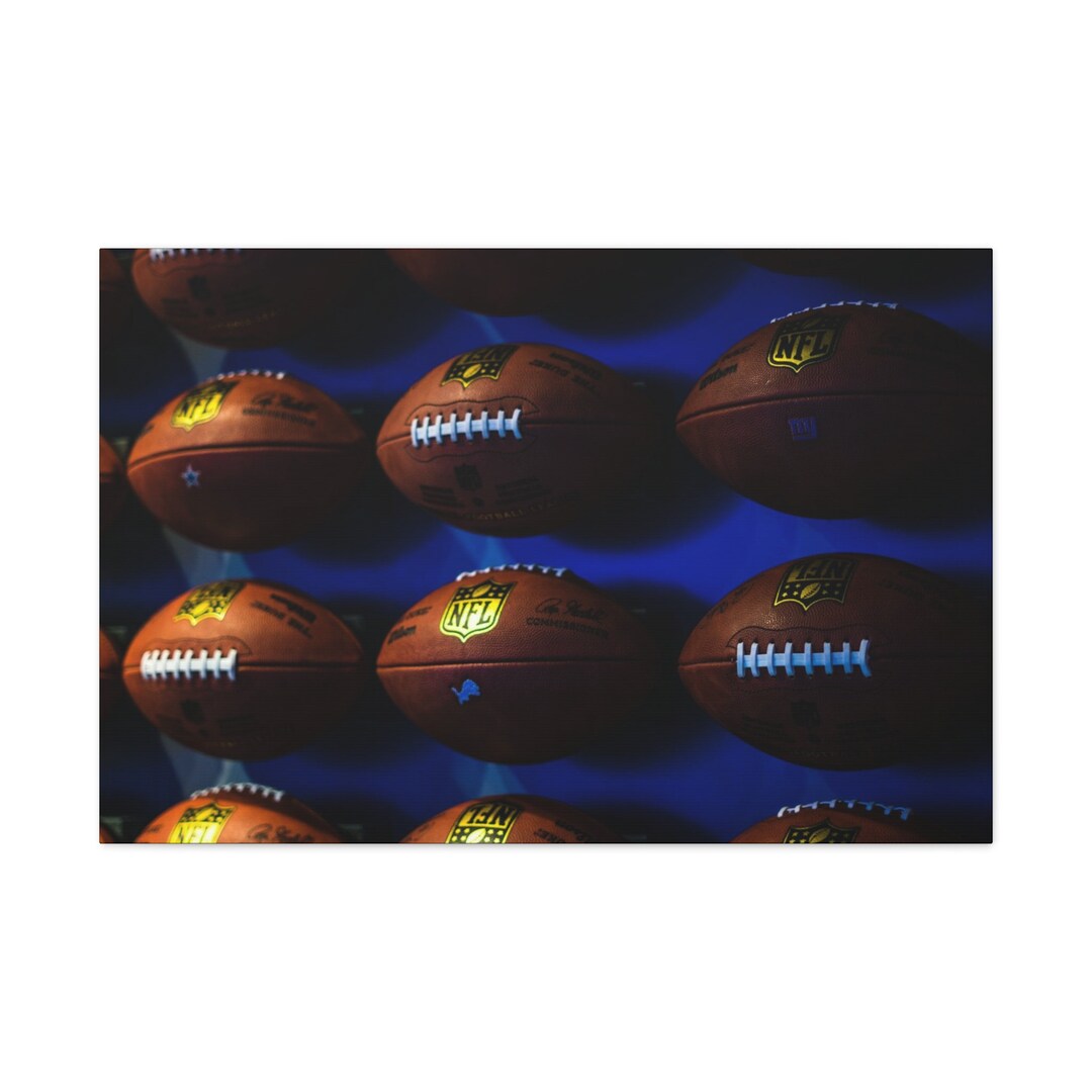 Gridiron Glory Football Wall Sports Memorabilia Decor Athletic Man Cave ...