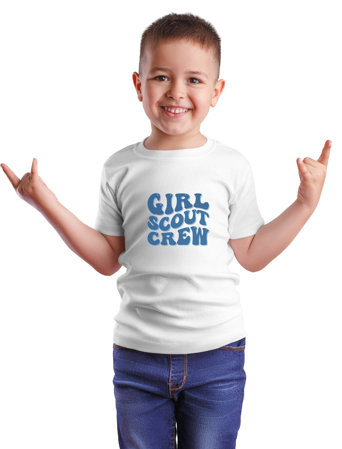 Girl Scout Groovy Wave Text, SVG PNG PDF, Instant Download Girl Scouts ...