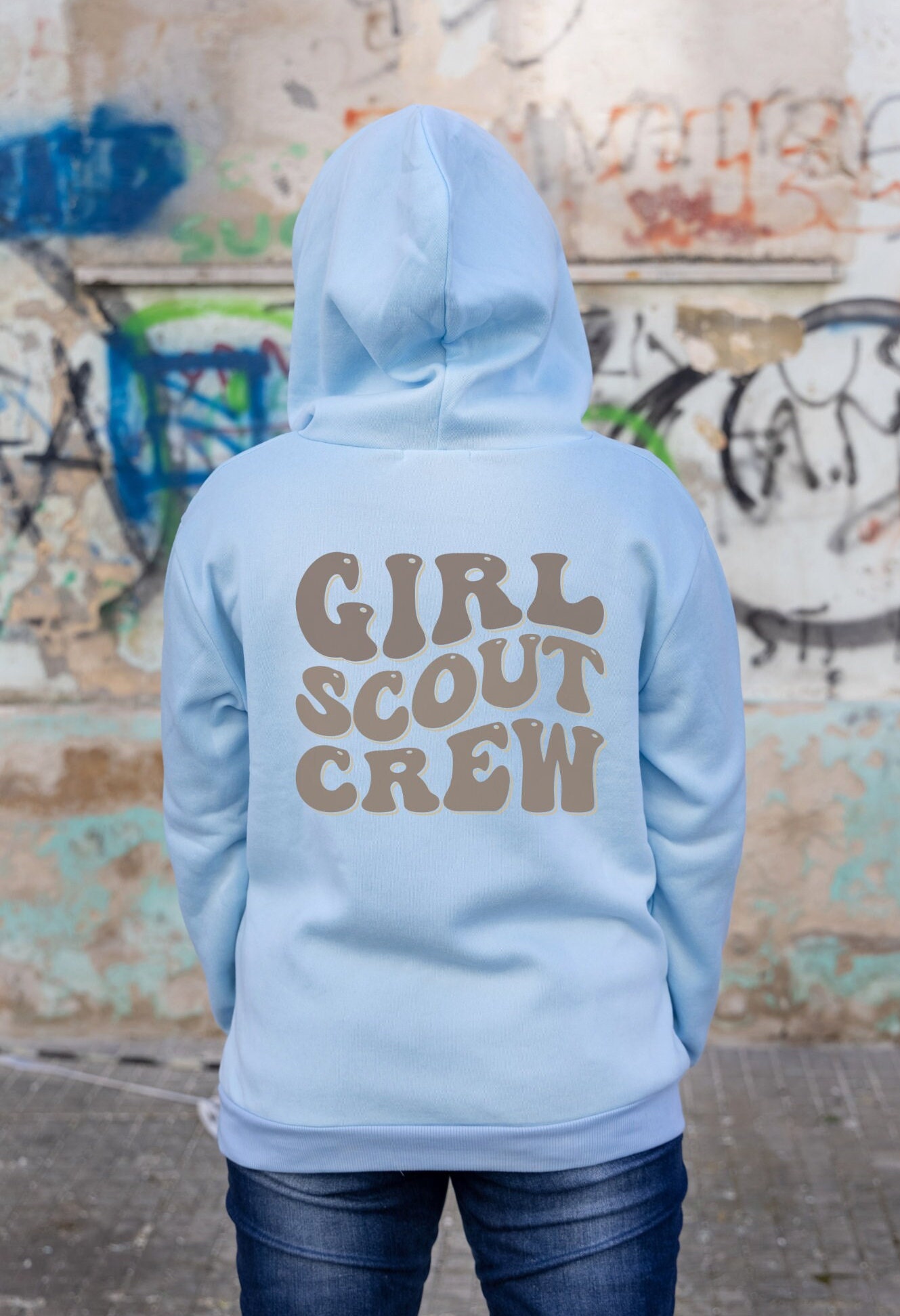 Girl Scout Groovy Wave Text, SVG PNG PDF, Instant Download Girl Scouts ...