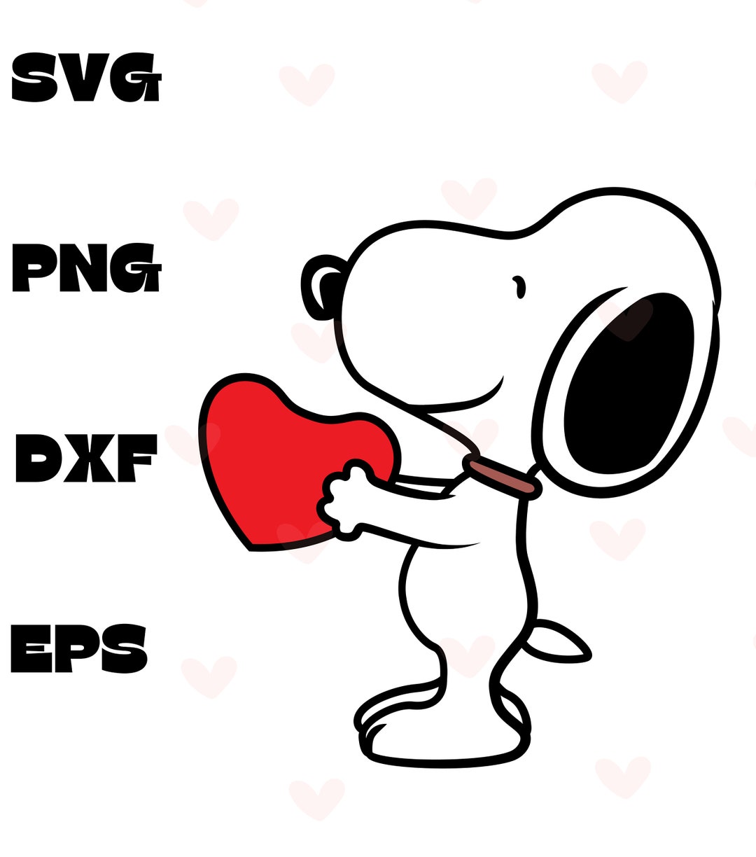 Snoopy SVG, PNG, Dxf, EPS Files Cutting Designs Snoopy Clip Art Vector ...